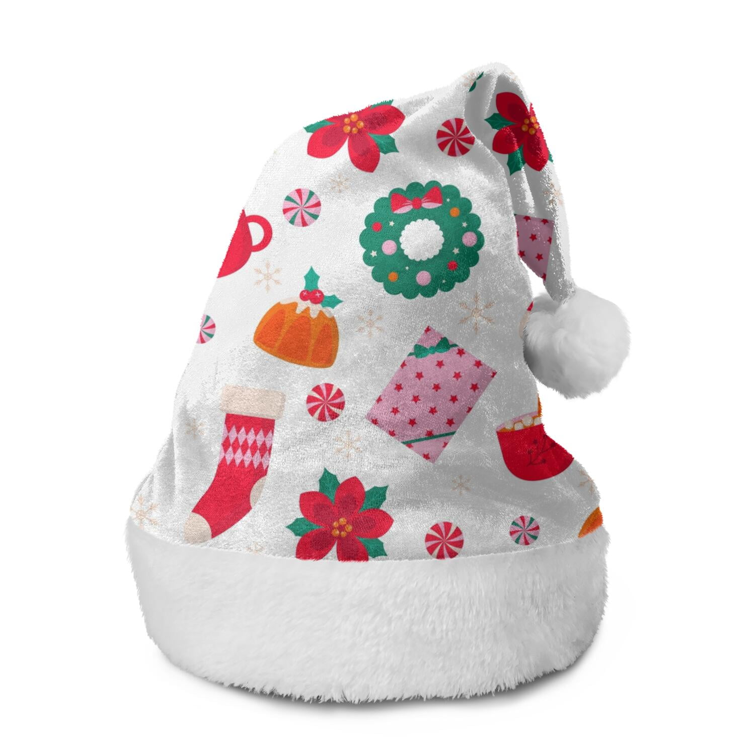 Christmas Santa Hat – Classic with New Design Santa Claus Hat with ...