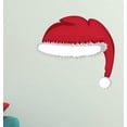 Christmas Santa Hat Wall Decals Stickers Uscolor002, White w/Red, 72 ...