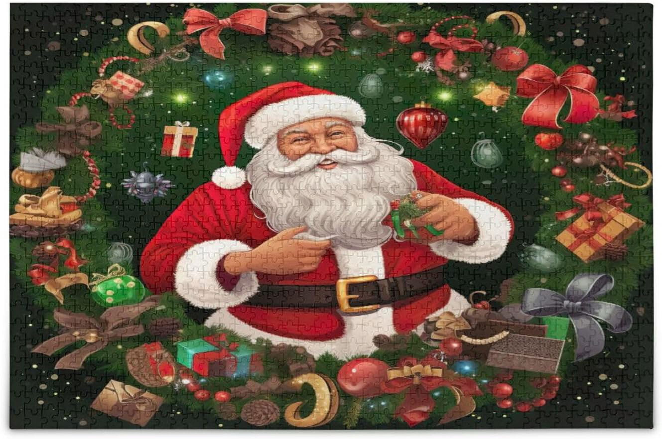 Christmas Santa Jigsaw Puzzles 500 PiecesPuzzles for Adults Family Game ...