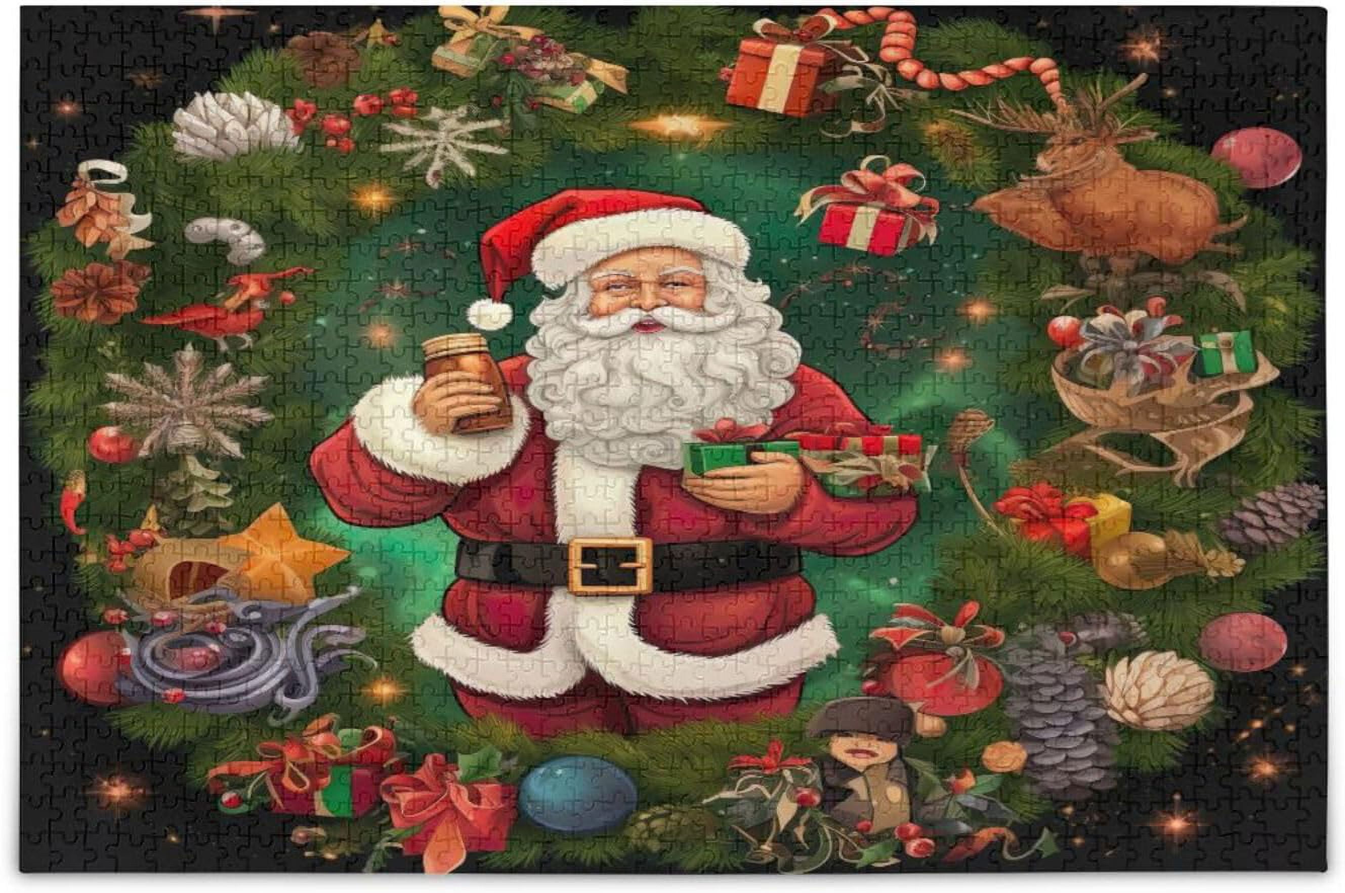 Christmas Santa Jigsaw Puzzles 500 PiecesPuzzles for Adults Family Game ...