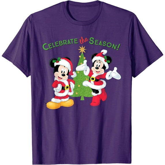 Christmas Santa Mickey Minnie This is The Season Holiday DTG Print ...