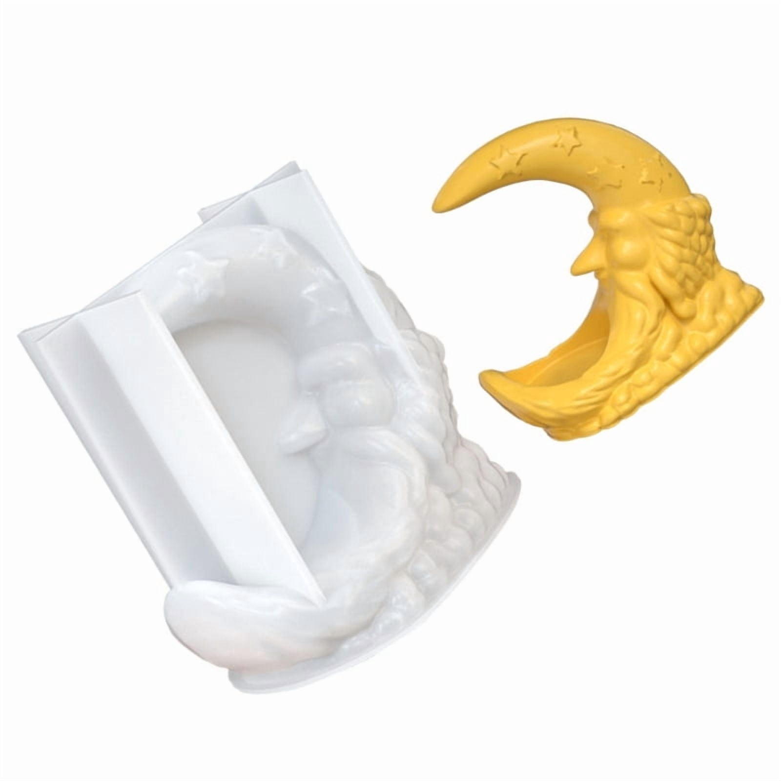 Christmas Santa Moon Silicone Molds Food Grade Silicone For Making ...