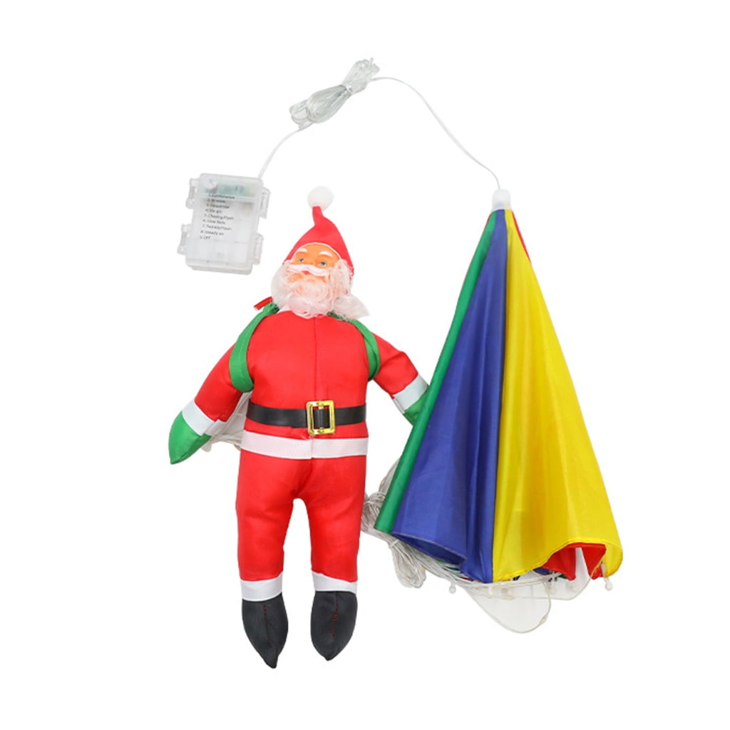 Christmas Santa Parachute Decoration Light for Window Roof Stairs ...