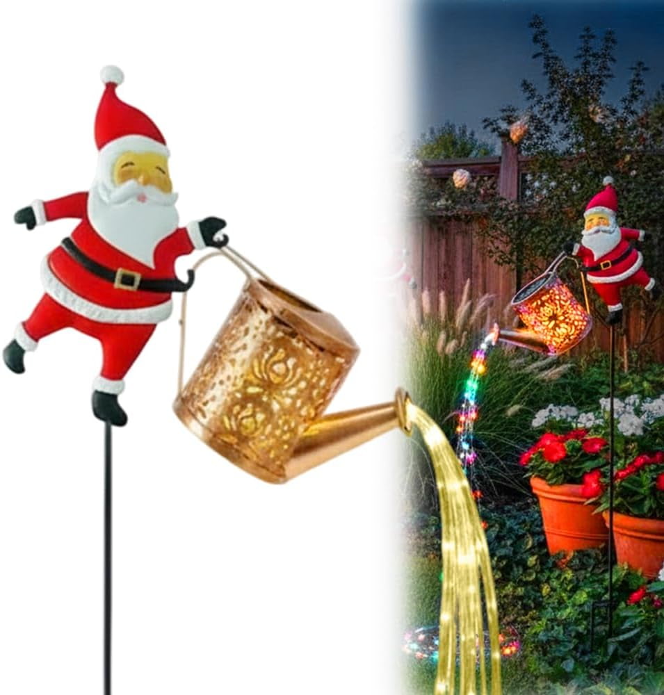 Christmas Santa Solar Kettle Lights Garden Lawn Decorative Lights, 2026 ...