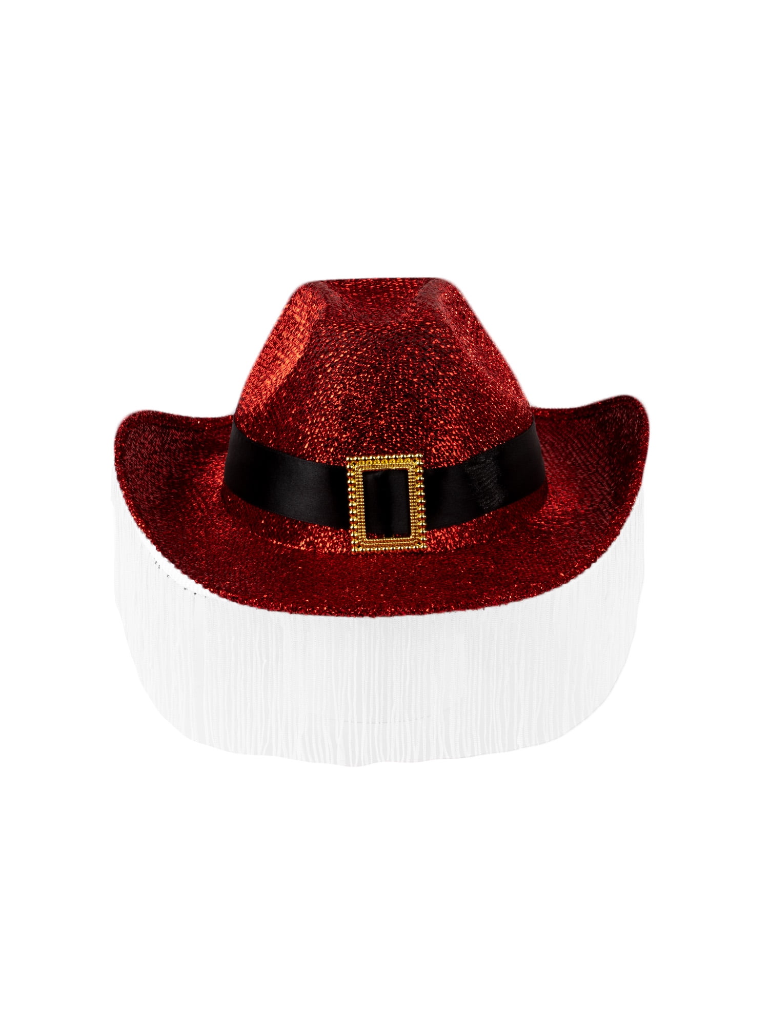 Christmas Santa Sparkle Felt Cowboy Hat Party Accessory, Unisex, by ...