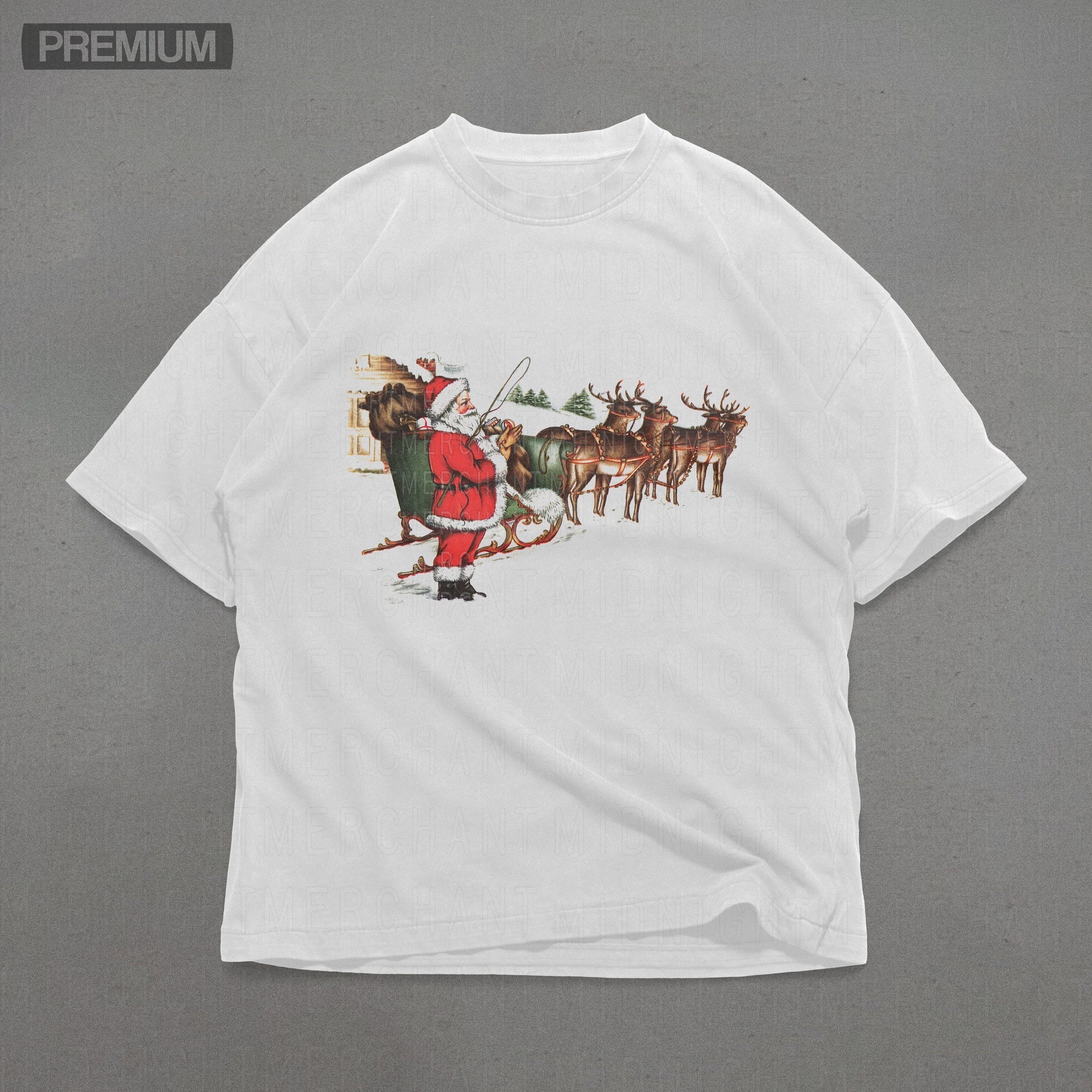 Christmas Santa T-shirt, Premium Cotton Shirts, Cute Christmas shirts ...