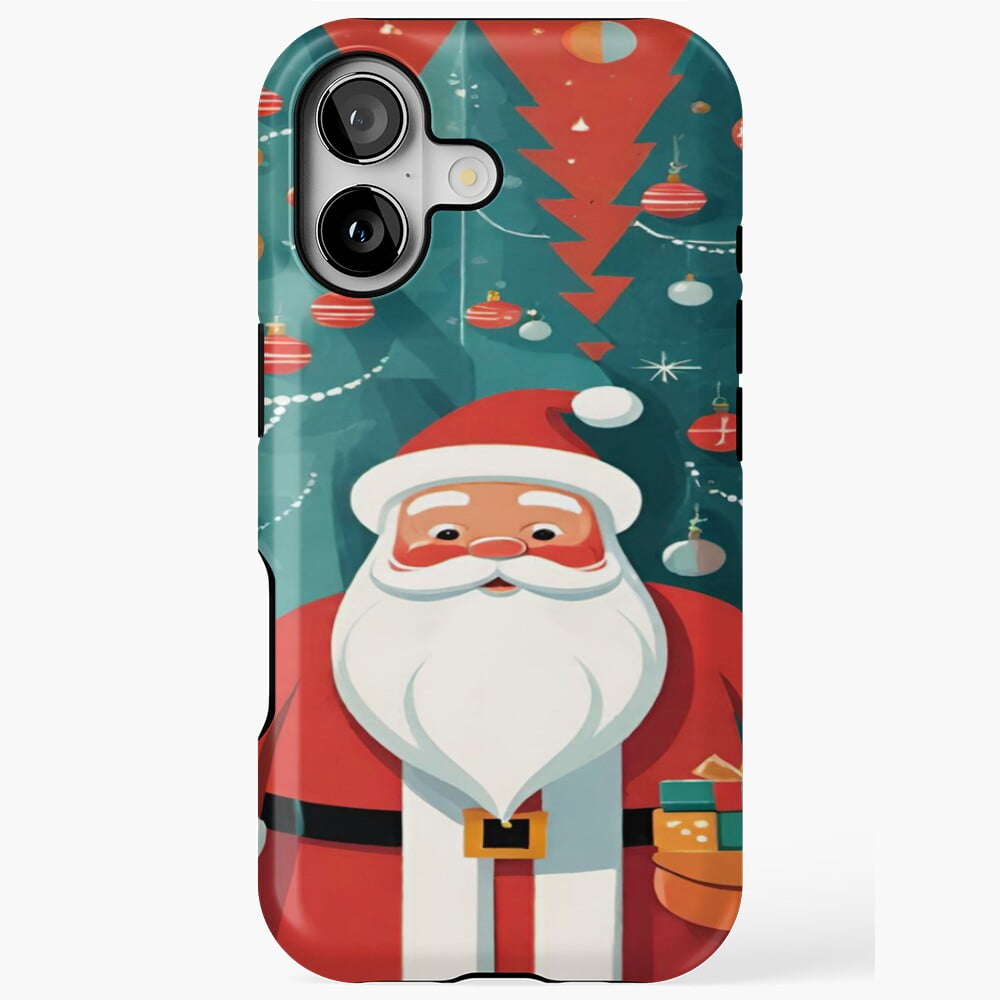 Christmas SantaClaus Ornaments Design iPhone 17 11 12 13 14 15 16 Pro ...