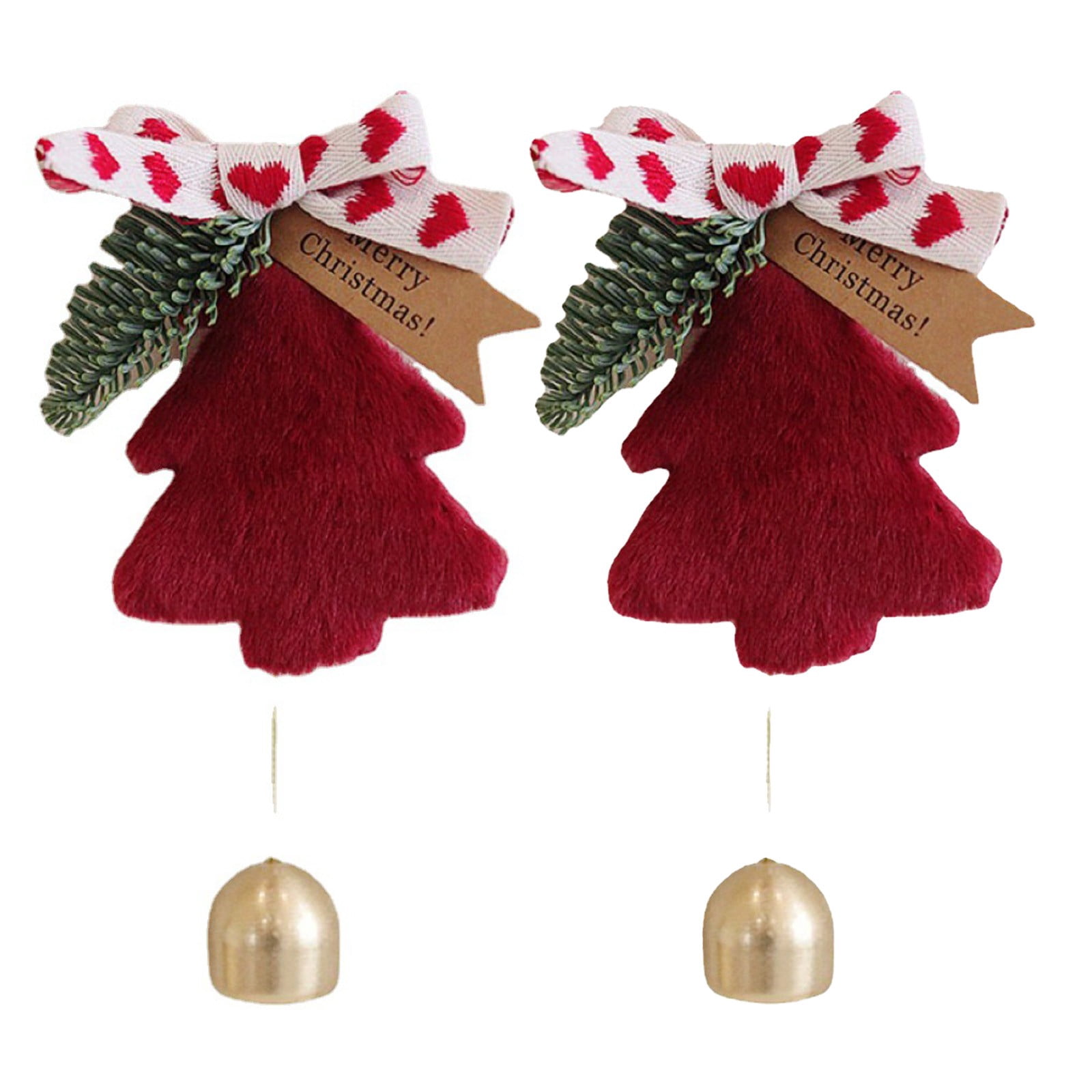 Hvmvliv Christmas Bell Ornaments 2Pcs Christmas Bell Ornaments 2024 ...