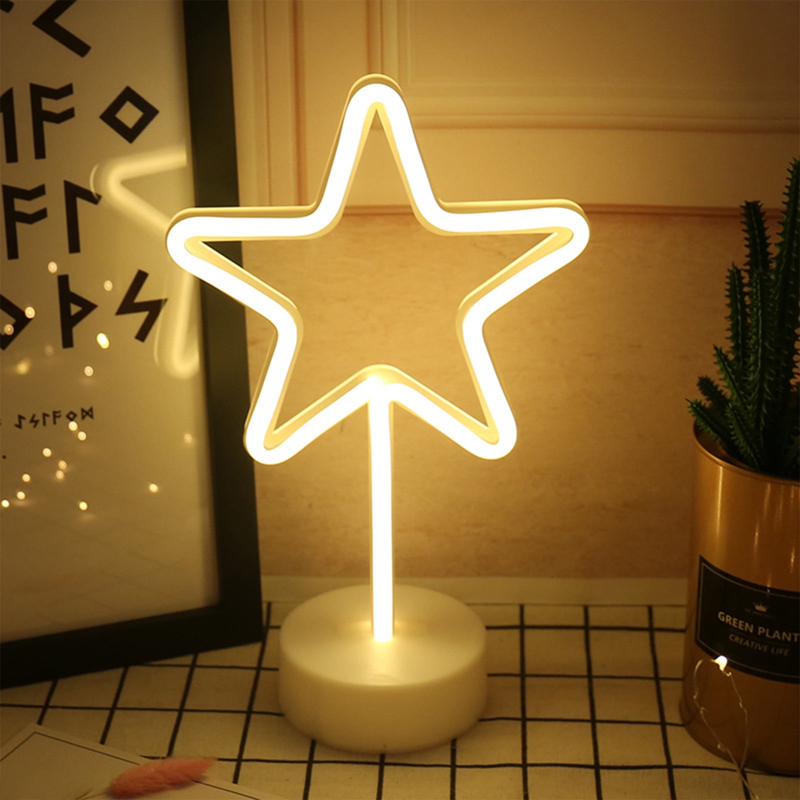 Christmas Savings 2024! Rvasteizo Home Decor, LED Five-pointed Star ...