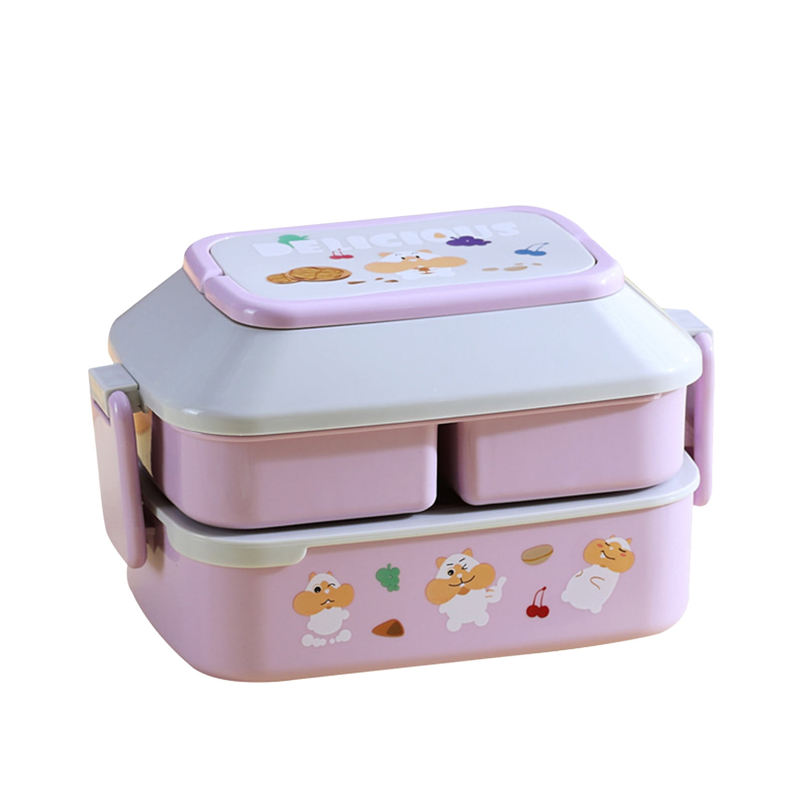 Christmas Savings Clearance! FELTREE Double-layer Compartmented Lunch ...
