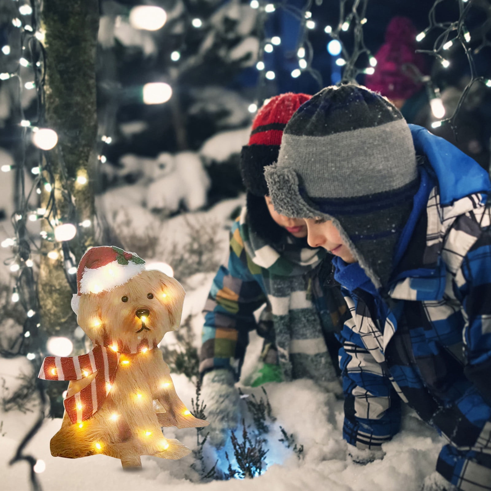 Christmas Savings! Dvkptbk Lighted Christmas Outdoor Yard Decorations ...