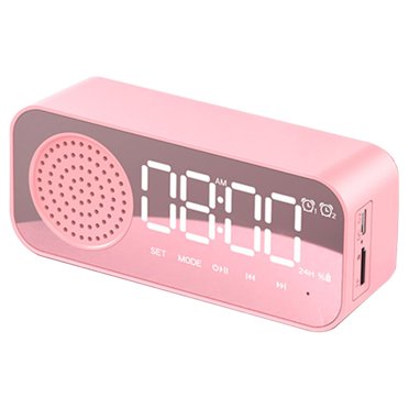 Dvkptbk Digital Clock With Bluetooth Speaker Alarm Clock With Dual ...