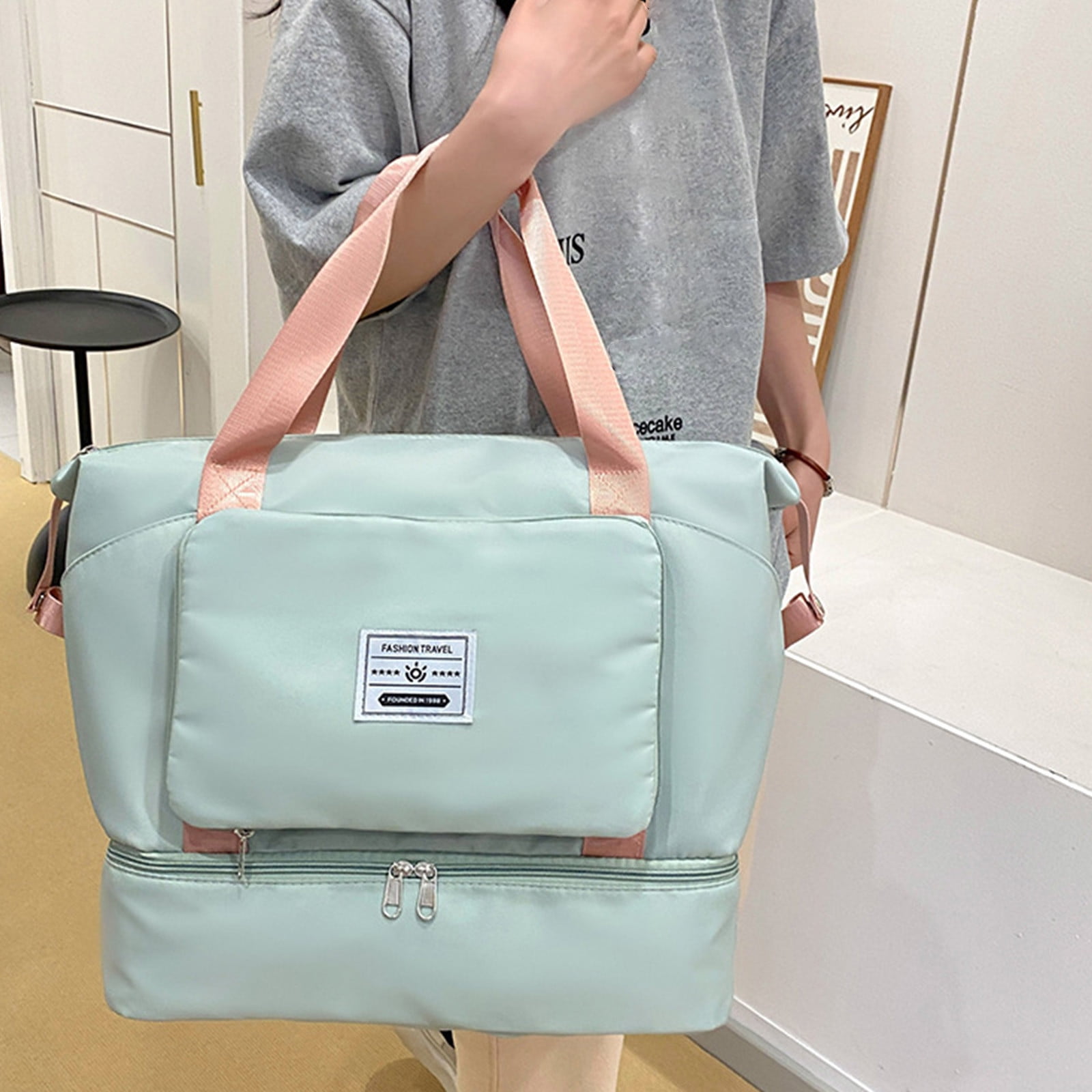 QTOCIO Organization And Storage, Large Travel Tote Bag, Expandable Gym ...