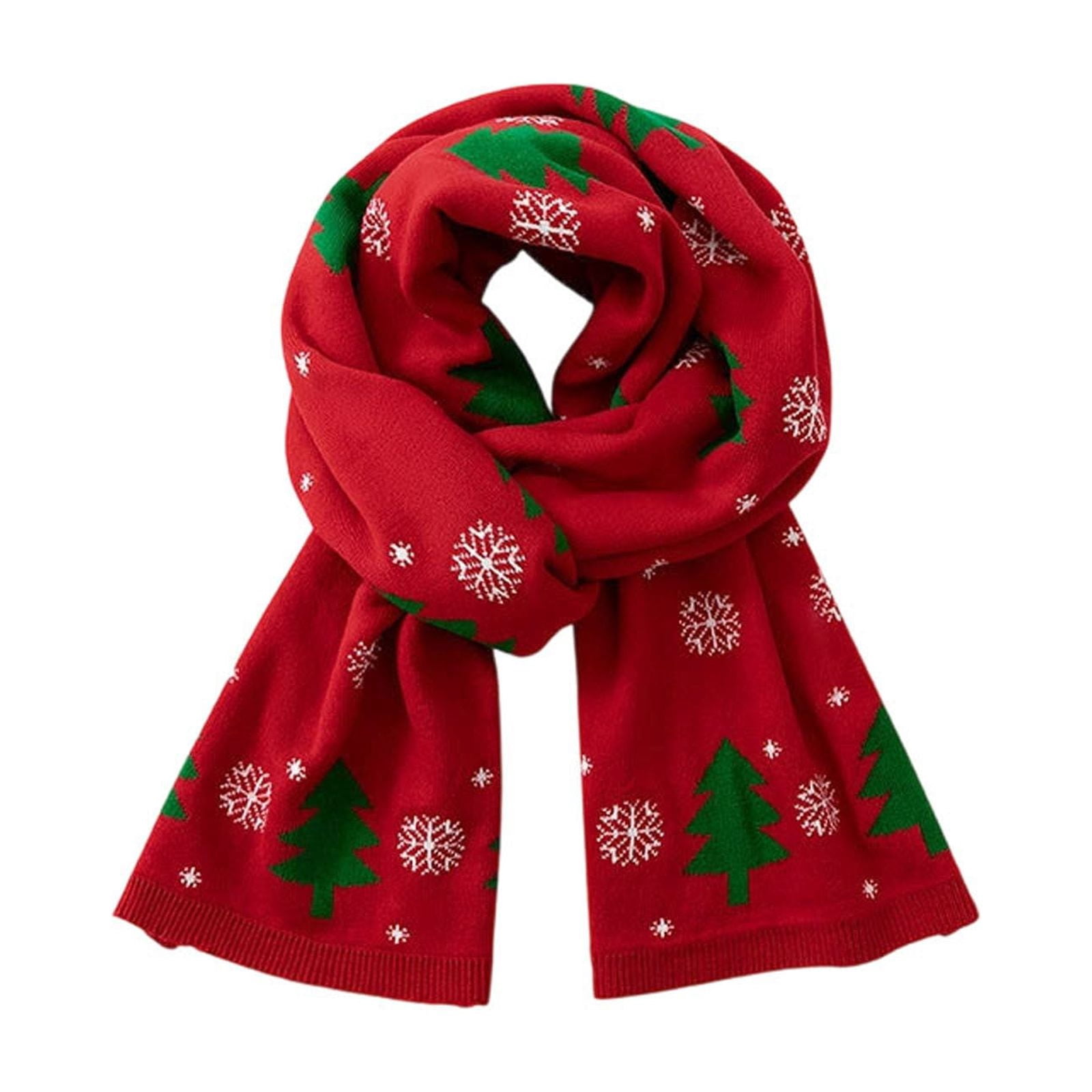 Christmas Scarf For Women Womens Christmas Reindeer Scarf Festive ...
