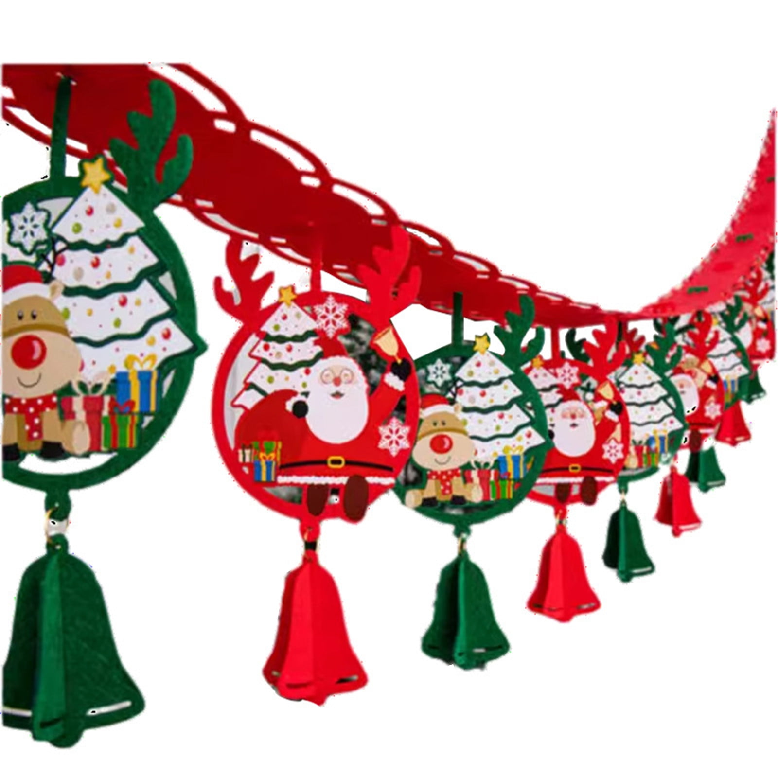 Christmas Scene Layout Decoration Banners Holiday Themed Living Room ...