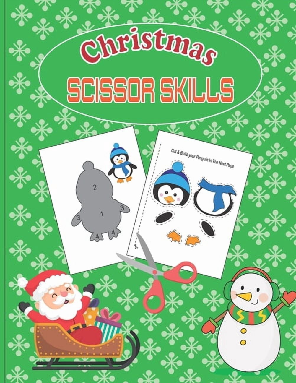 Christmas Scissor Skills: A Fun Cut & Paste Activity Book & Advent ...
