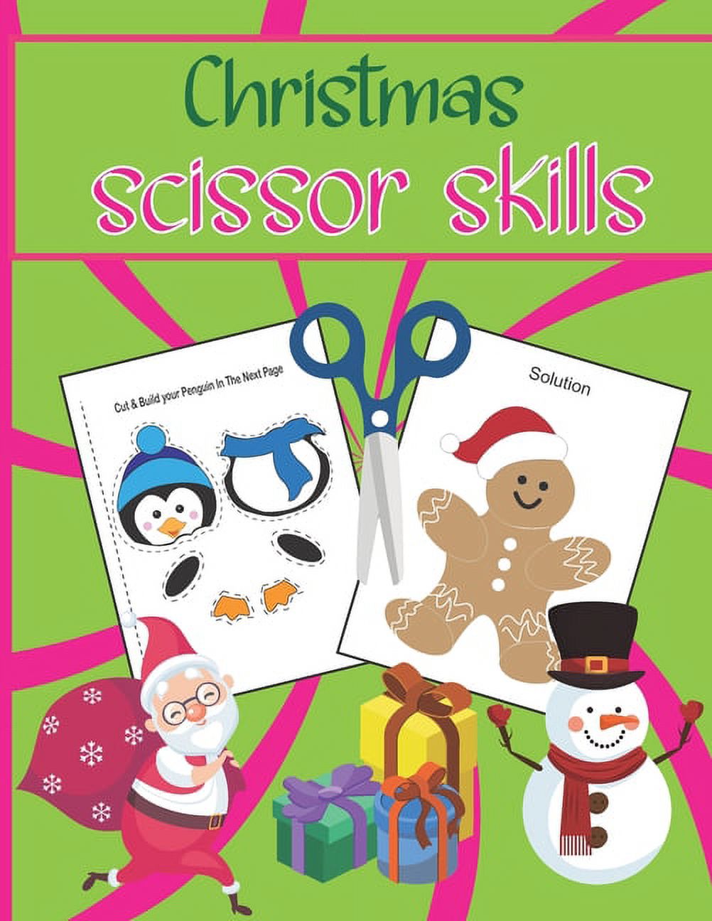 Christmas Scissor Skills: A Fun Cut & Paste Activity Book & Advent ...
