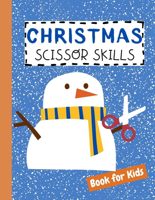 Christmas Scissor Skills Book for Kids: Cutting Practice Activity ...