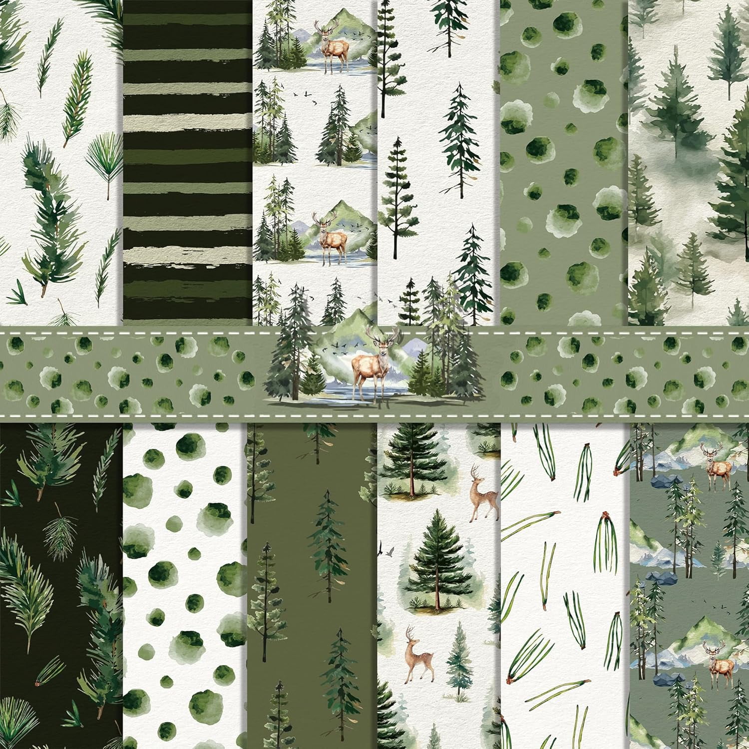 Christmas Scrapbook Paper 12 x12 Double Sided - 12 Designs 24 Sheets ...