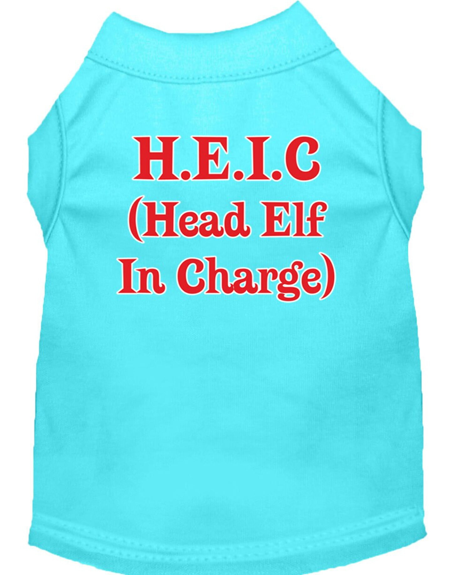 Christmas Screenprinted Dog Shirt, "Head Elf In Charge" - Walmart.com