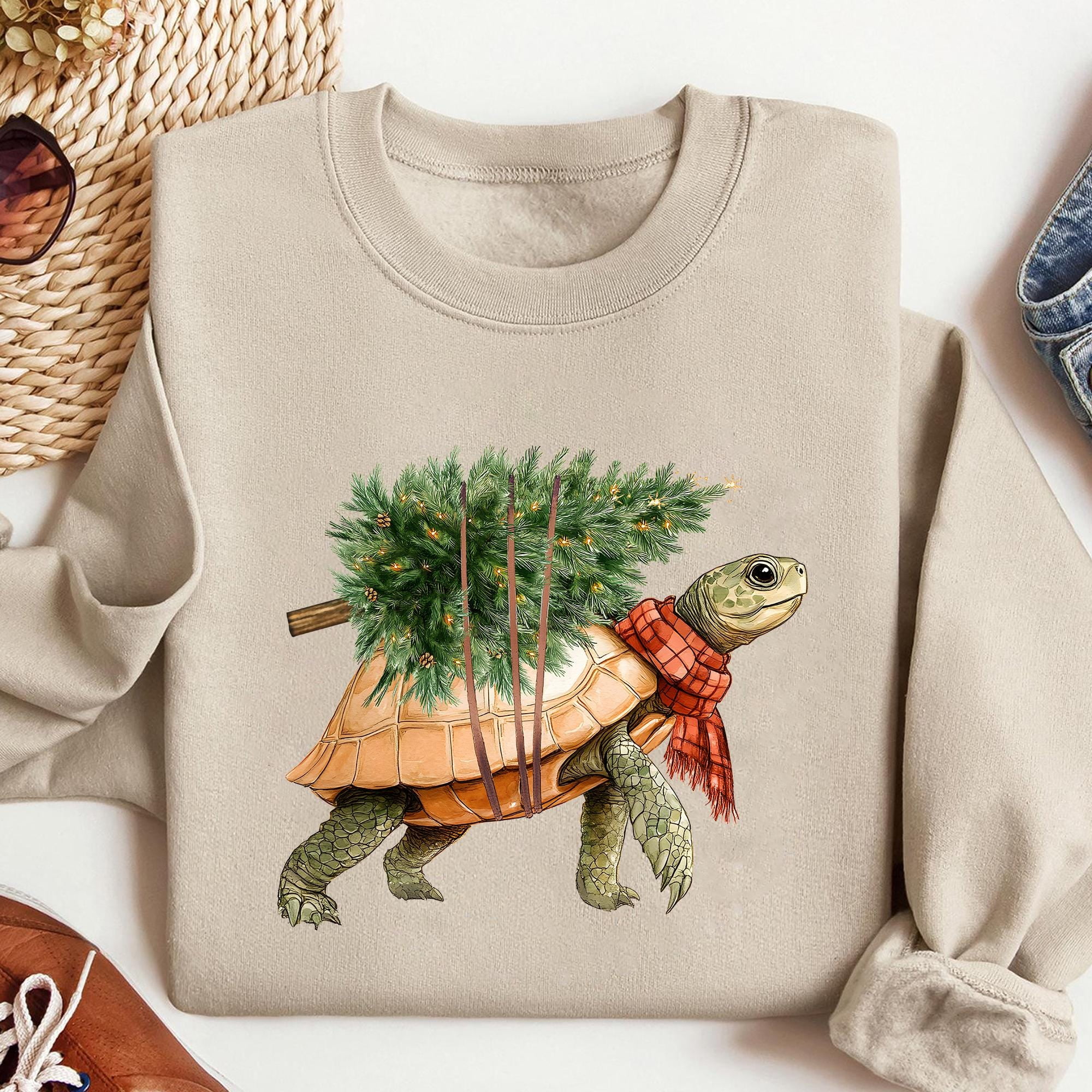 Christmas Sea Turtle Shirt, Cute Christmas Turtle Christmas Tree Shirt ...