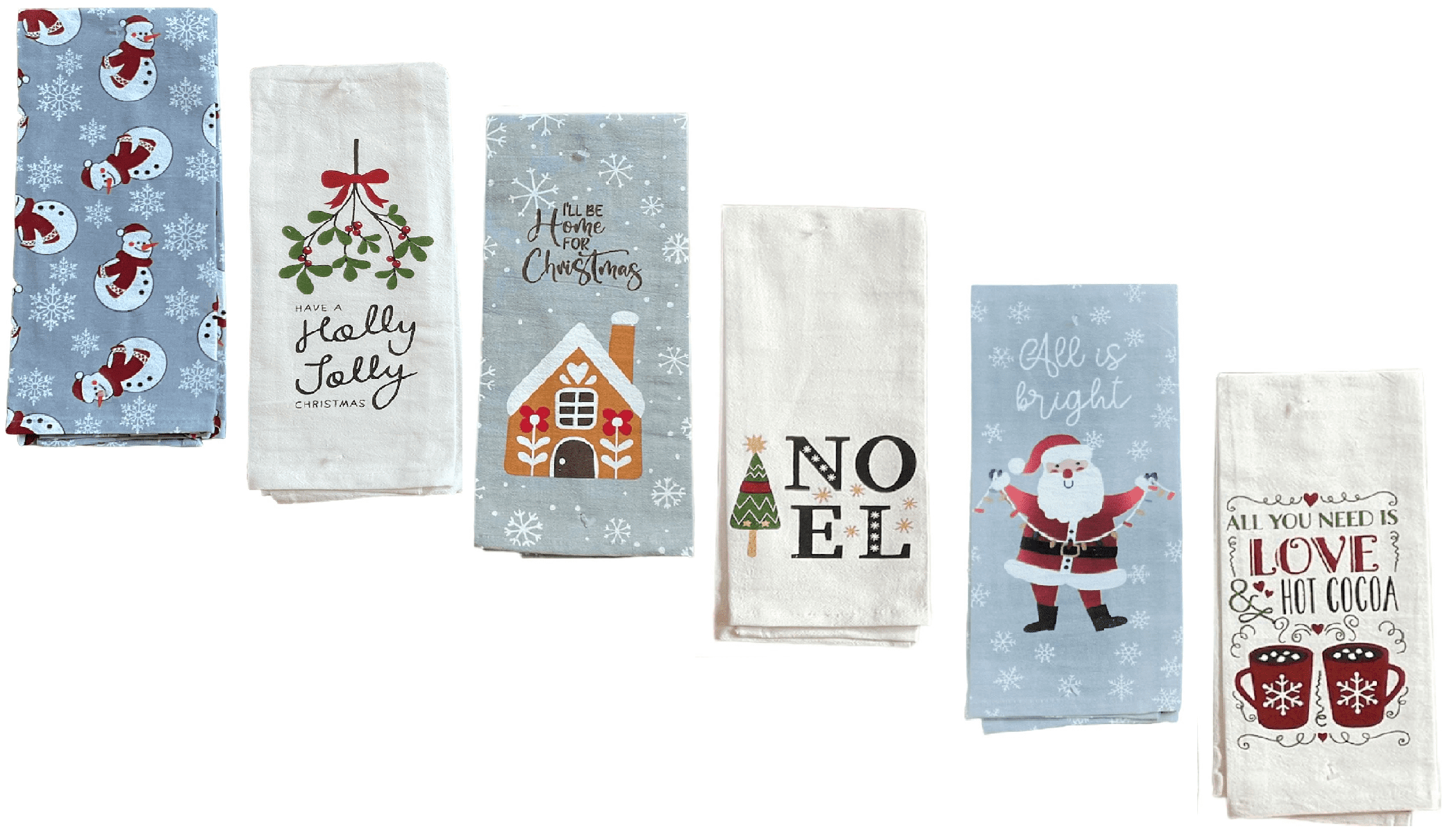 Walmart Christmas Seasonal Dish Xmas Plaid Winter Dishcloths, 100% Cotton, 15x25, Set of 6 ...