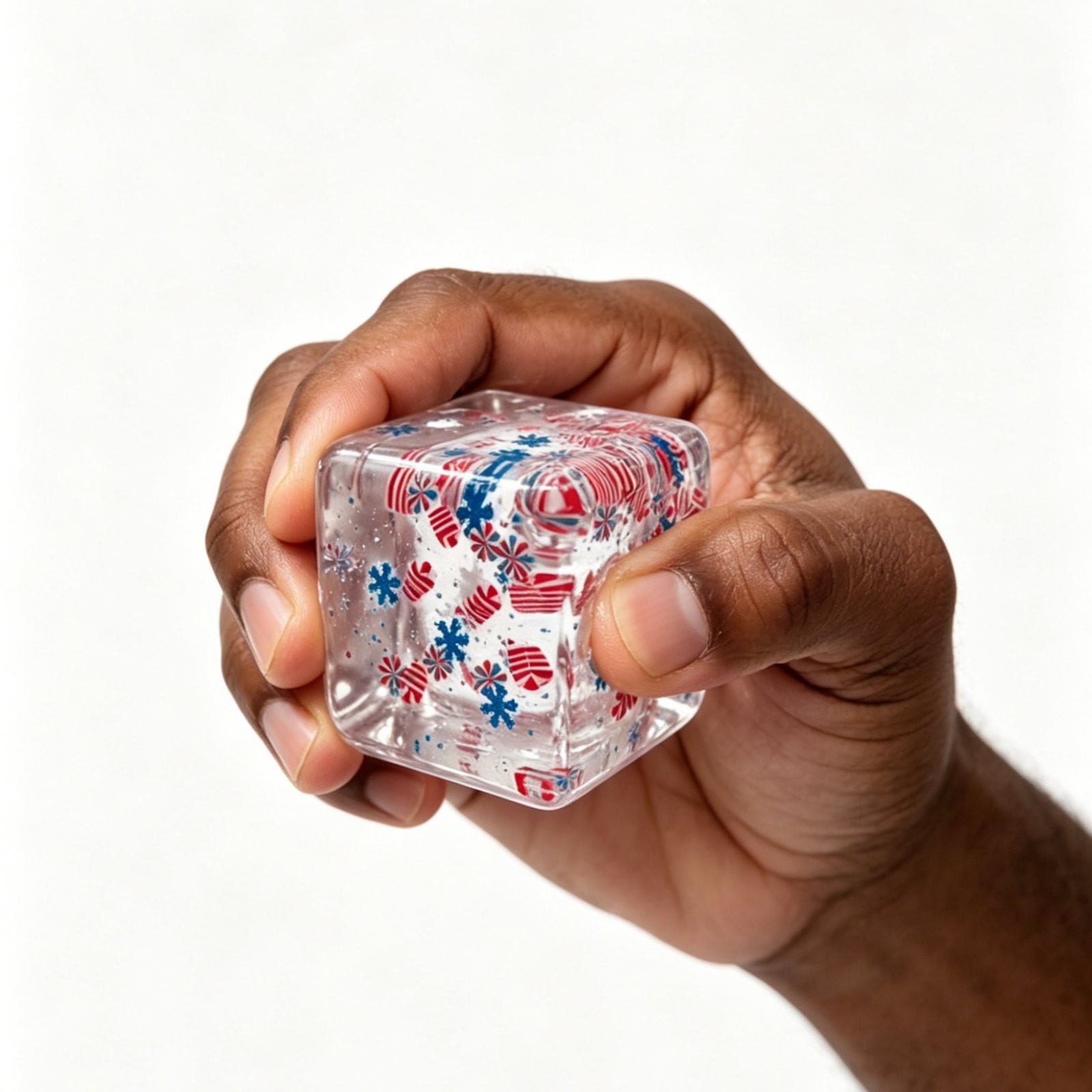 Christmas Sensory Toys - 5cm Clear Ice Slow Rising Stress Ball ...