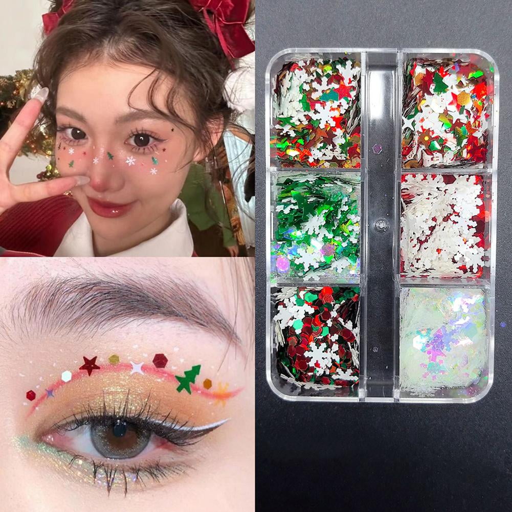 Christmas Sequins Christmas Face Glitter Xmas Fancy Dr Accories E3N4 ...