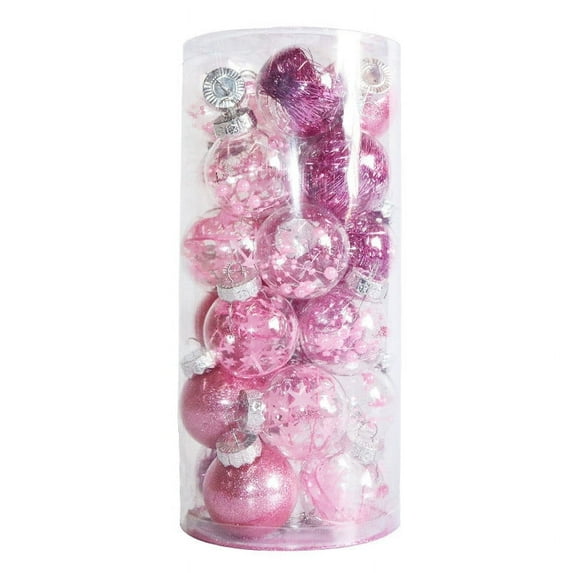 Christmas Shatterproof Plastic Ornament Balls | Glitter Baubles for ...