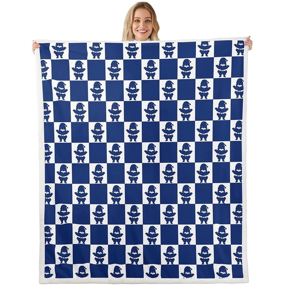 Christmas Sherpa Blanket Plush Fuzzy Checkered Fleece Throw Blanket ...