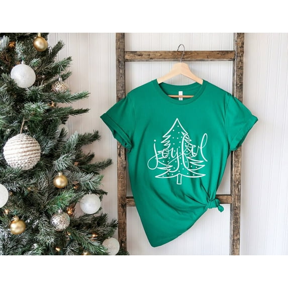 Christmas Shirt, Joyful Shirt, Women's Christmas Shirt, Merry and ...