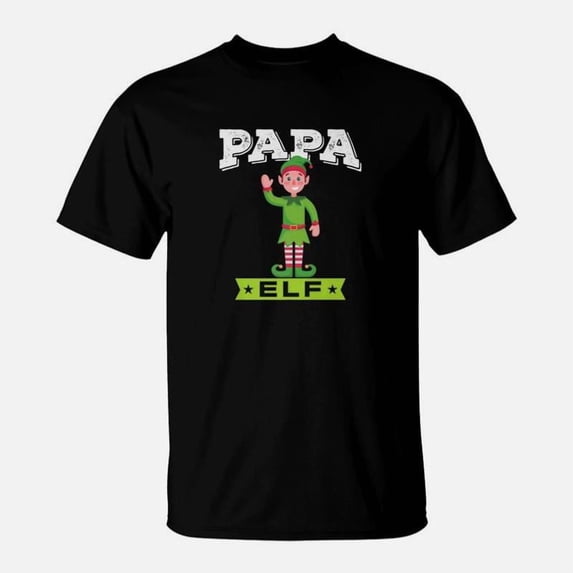 Christmas Shirts Papa Elf S Dad Men Father Holiday TShirt - Walmart.com