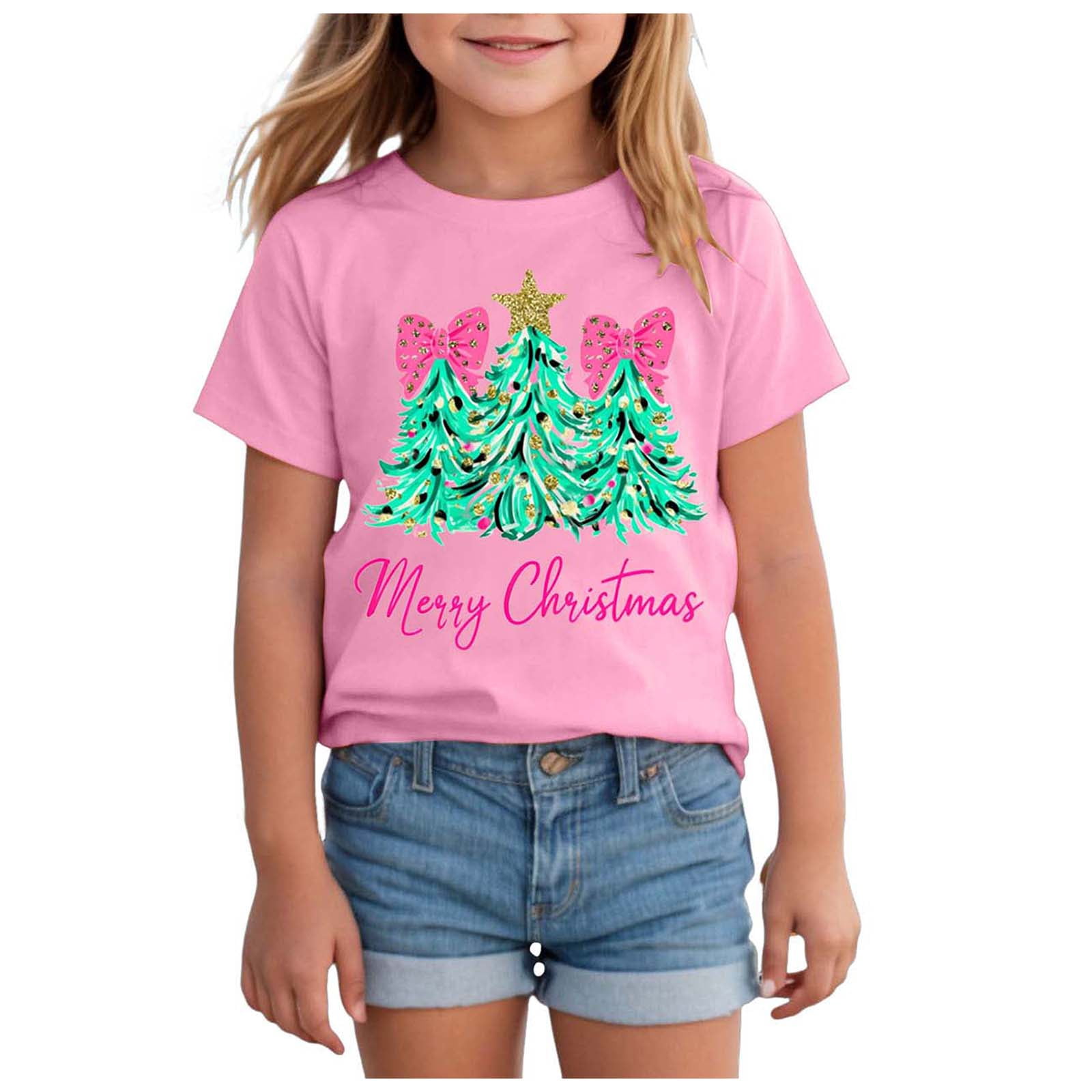 Christmas Shirts for Girls Toddler Boys Girls Christmas Tshirt Kid Xmas ...