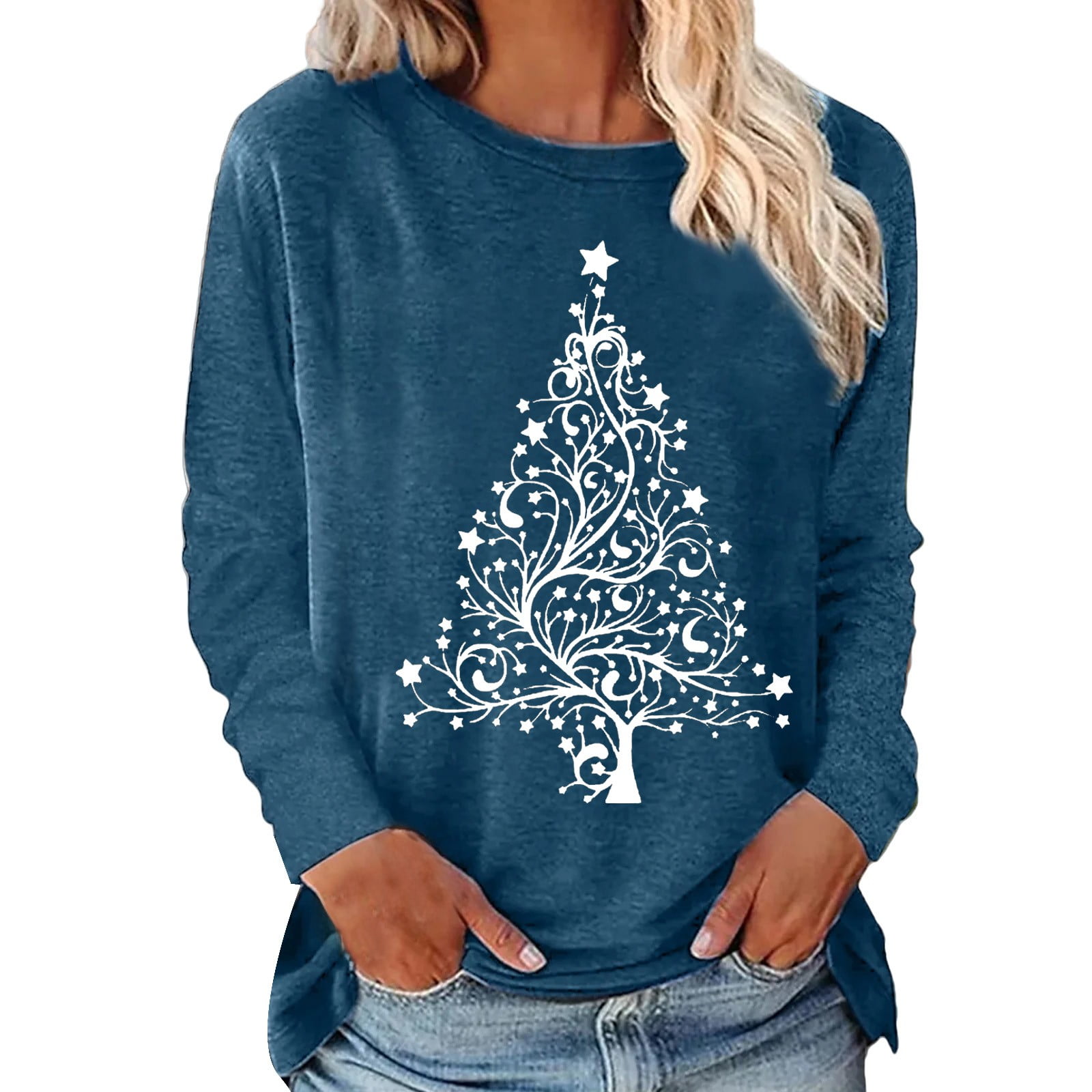 Christmas Shirts for Women Fall Fashion Must Haves New Year Ladies Tops ...