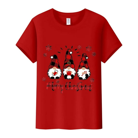 Christmas Shirts for Women Women's T-Shirts New Year Fitness Women's ...