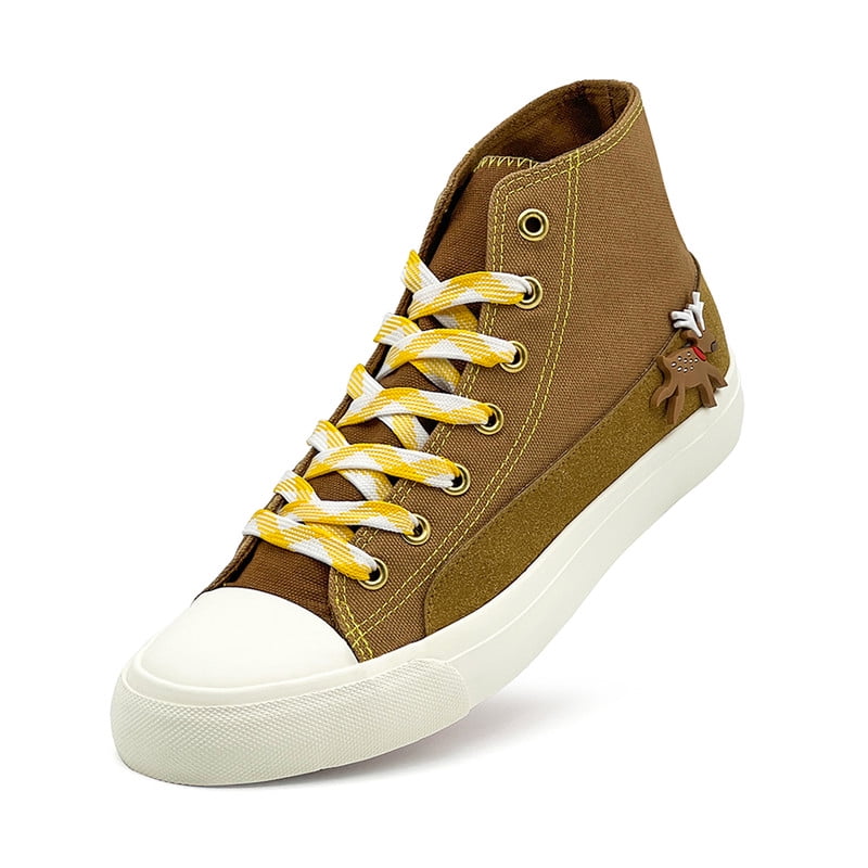 Christmas Shoes for Women, Womens Girls High Top Canvas Sneakers with ...