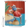 Christmas Shower Curtain, Waterproof Shower Curtains for Bathroom ...