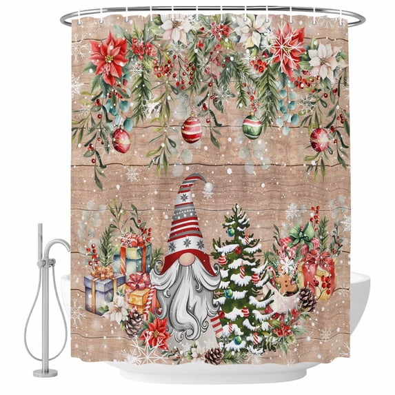 Christmas Shower Curtain, Waterproof Shower Curtains for Bathroom, Xmas ...