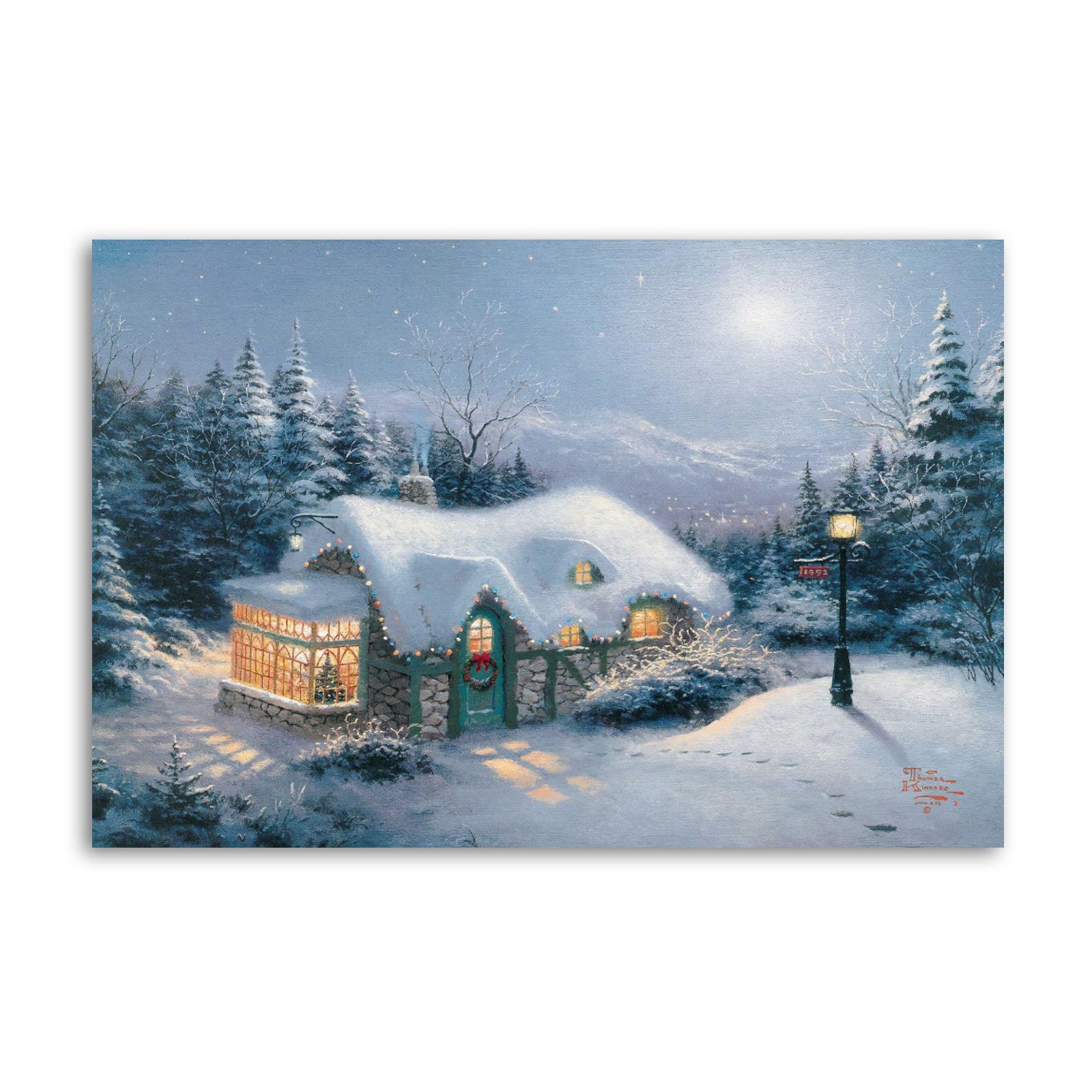 Christmas Silent Night Print Photo Art Painting Canvas Poster Home ...