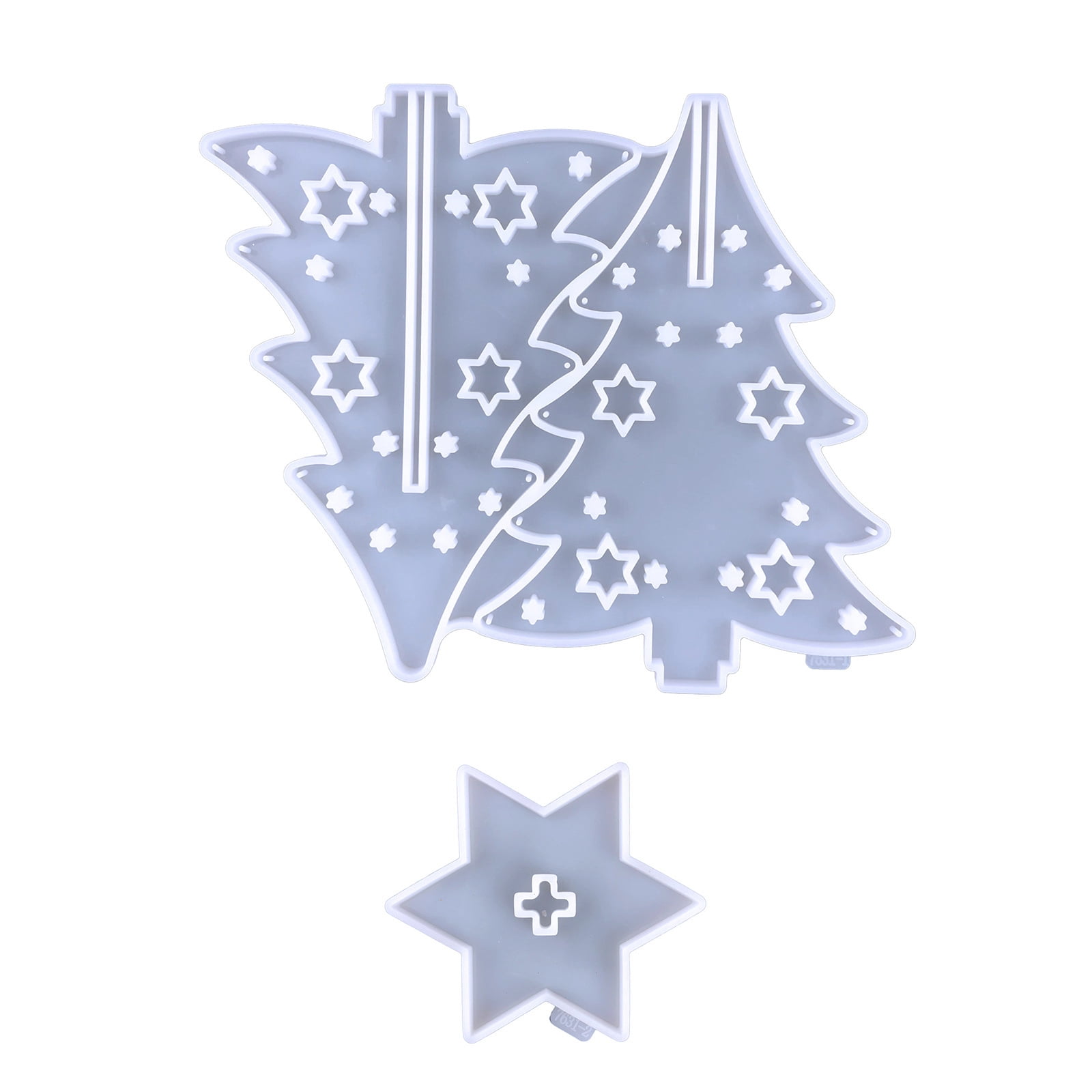 Christmas Silicone Mold Christmas Tree Resin Mold with Holder for Home ...