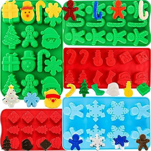 Christmas Silicone Molds Christmas Chocolate Molds Candy Molds for ...