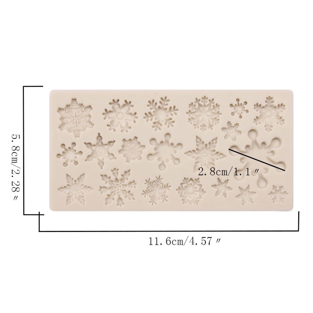 Christmas Silicone Soft Candy Mold Cake Chocolate Decoration Baking ...
