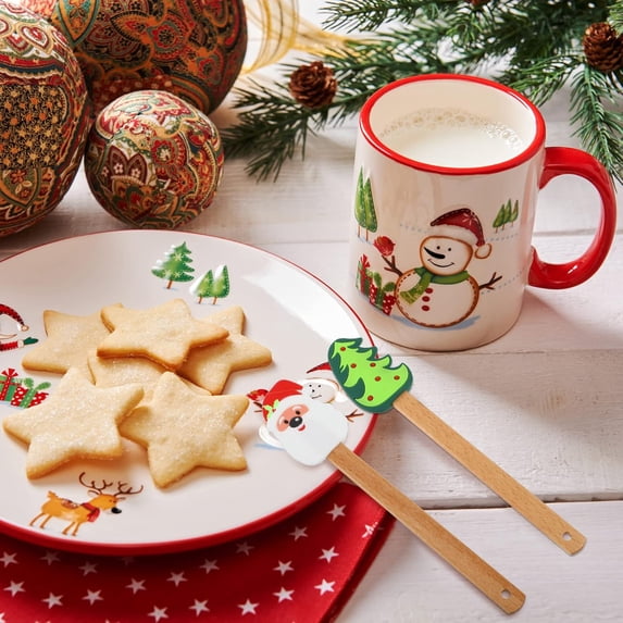 Christmas Silicone Spatulas, Kitchen Utensils Holiday Baking Supplies ...