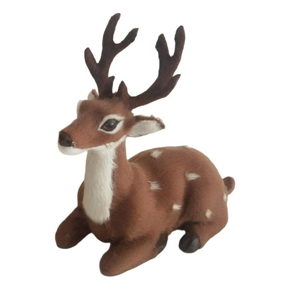 Christmas Simulation Deer Decor Prop Animal Reindeer Ornament ...