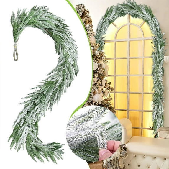 Christmas Simulation Soft Rubber Snowflake Rattan/ 6ft Christmas ...