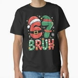 Christmas Six Seven Bruh Santa Elf Lights Art T Shirt,for men and women ...