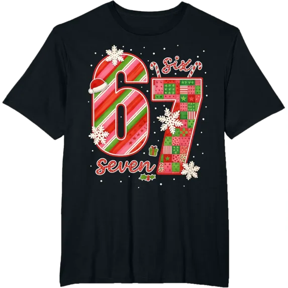 Christmas Six Seven Meme 6 7 Holiday Gen Alpha Slang Festive Graphic ...