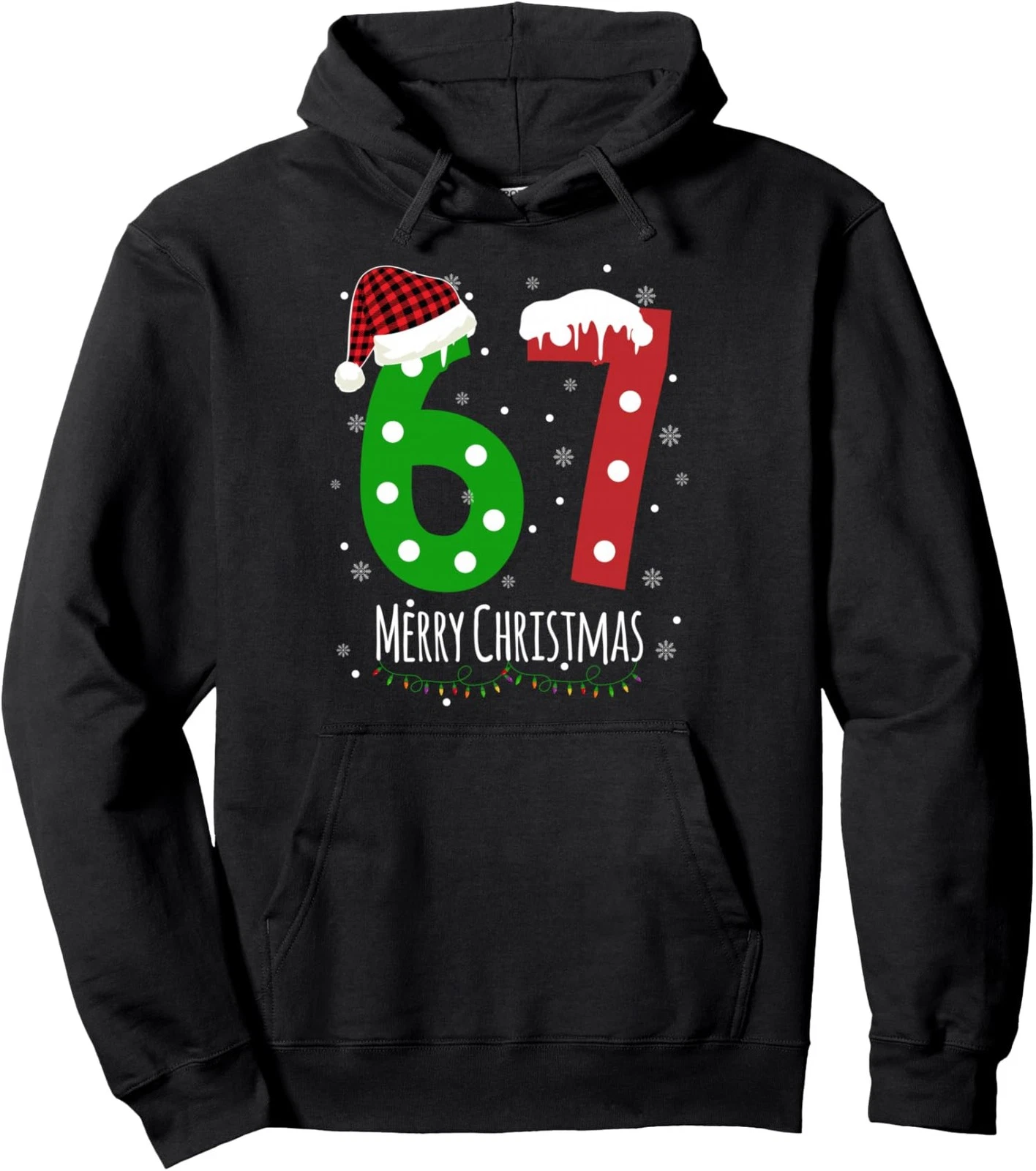 Christmas Sixty Seven Meme Holiday Humor Festive Numeric Trend Hoodie ...