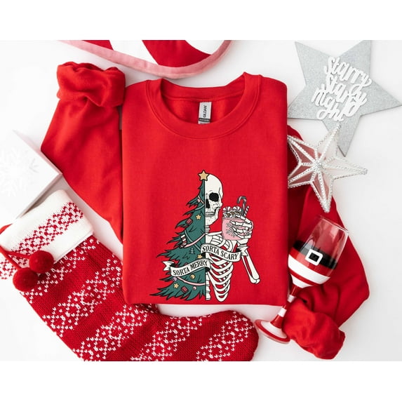 Christmas Skeleton T-Shirt, Christmas Skeleton Tree T-Shirt, Christmas ...