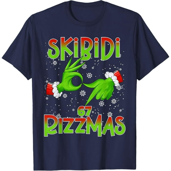Christmas Skibidi Rizzmas Meme Gen Alpha Slang T-Shirt - Walmart.com